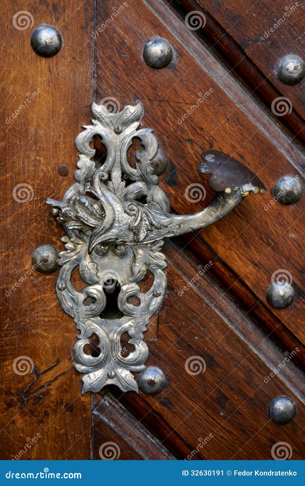Old style door handle stock image. Image of ornate, knob - 32630191
