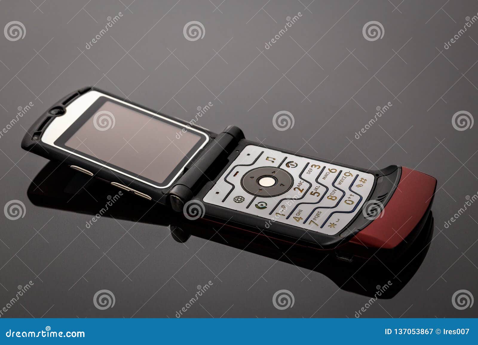 Old-Style Old-Fashioned Mobile Phone Stock Image - Image of background ...
