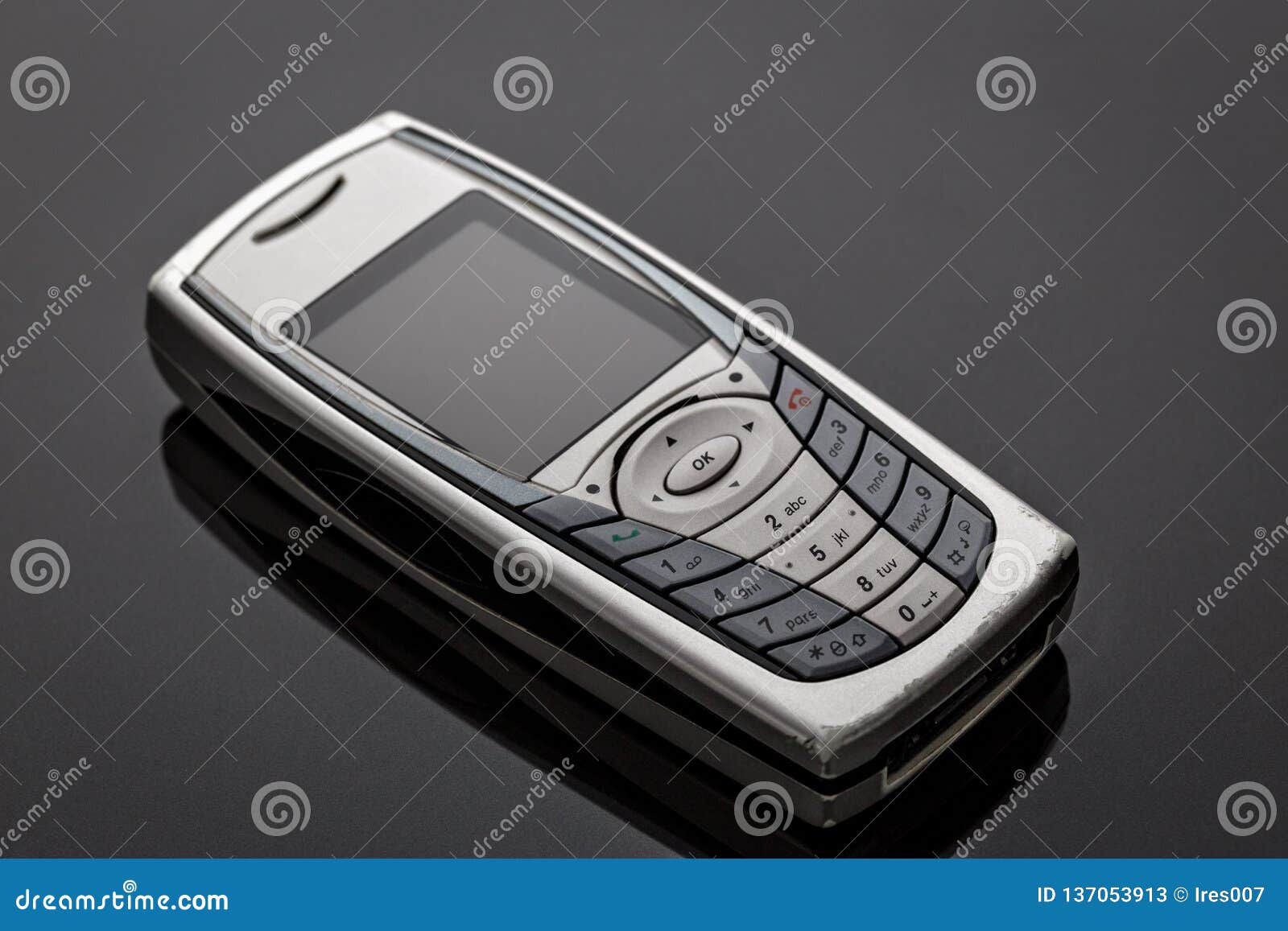 Old-Style Old-Fashioned Mobile Phone Stock Image - Image of object ...
