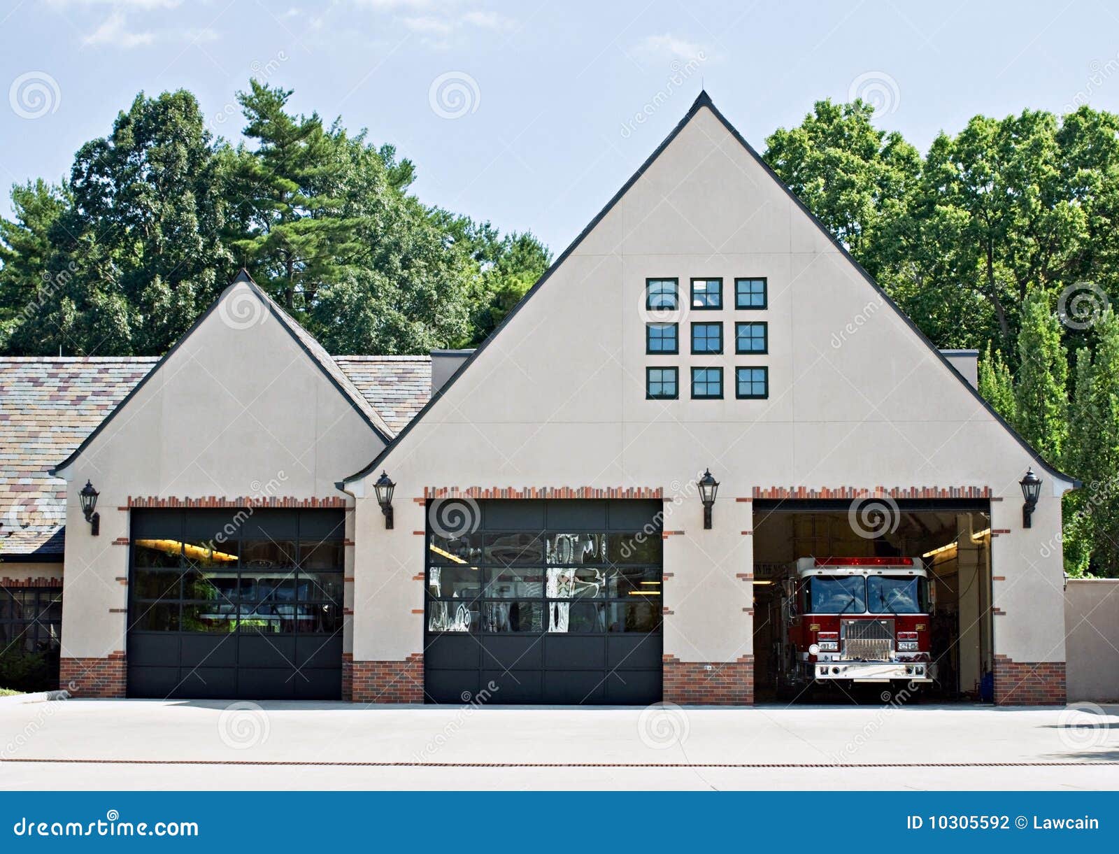 Old Style Fire House stock photo. Image of concept, community - 10305592