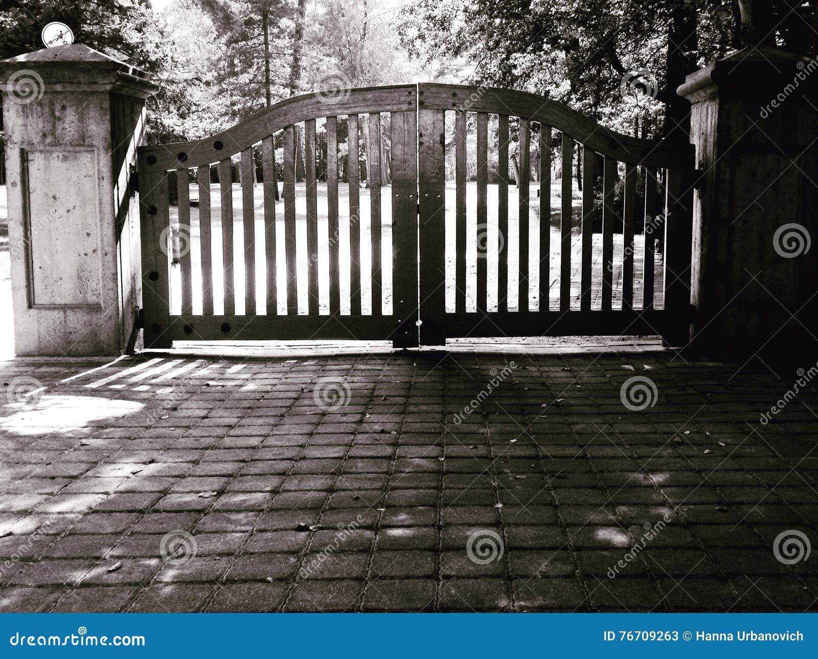 Old style gate stock image. Image of garden, botanic - 76709263