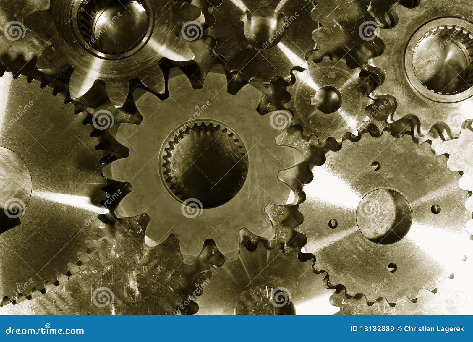 Old style gears and cogs stock image. Image of shapes - 18182889