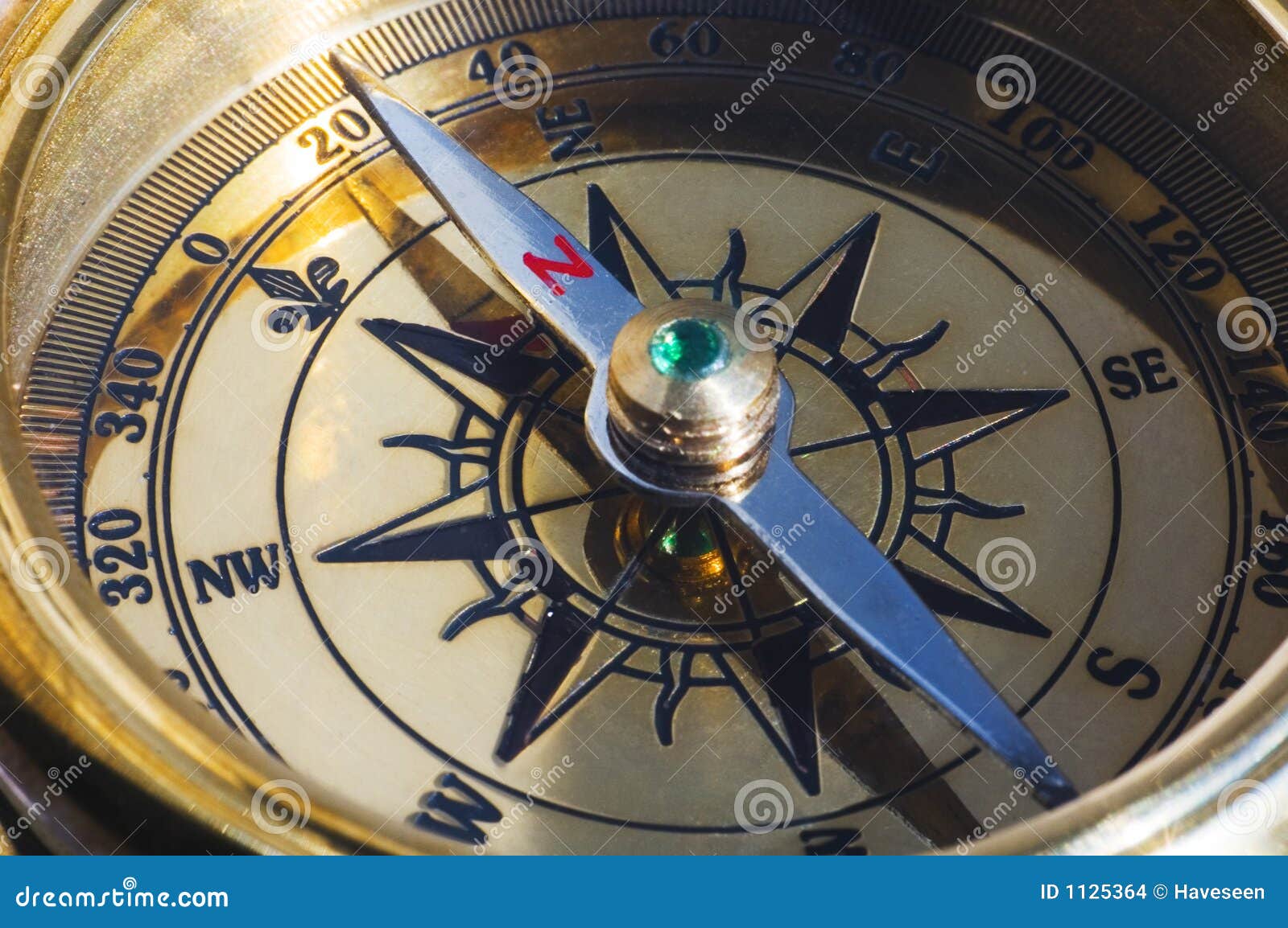 Old style gold compass stock photo. Image of gold, locate - 1125364