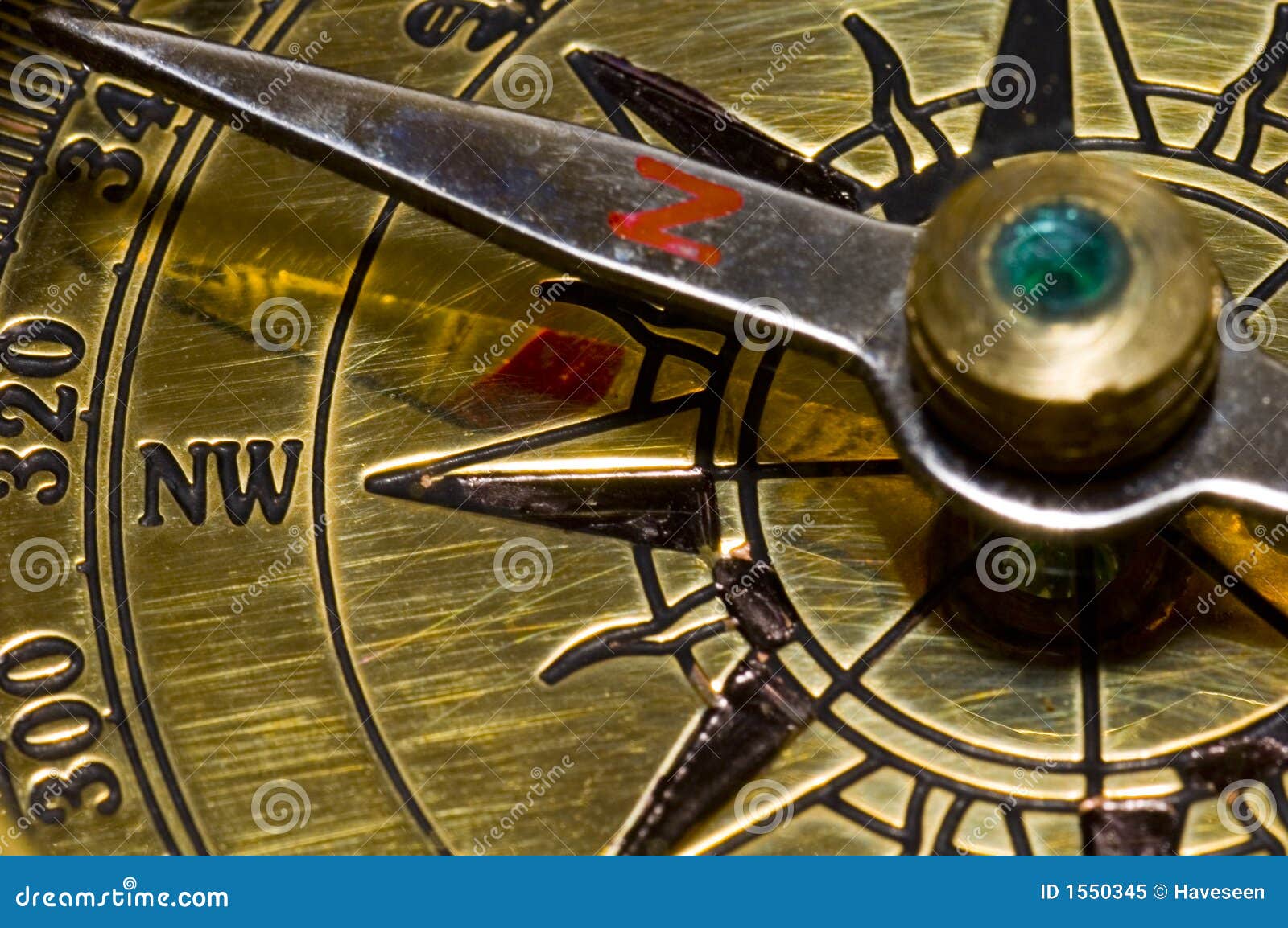 Gold Compass On Map Of Africa Royalty-Free Stock Photography ...