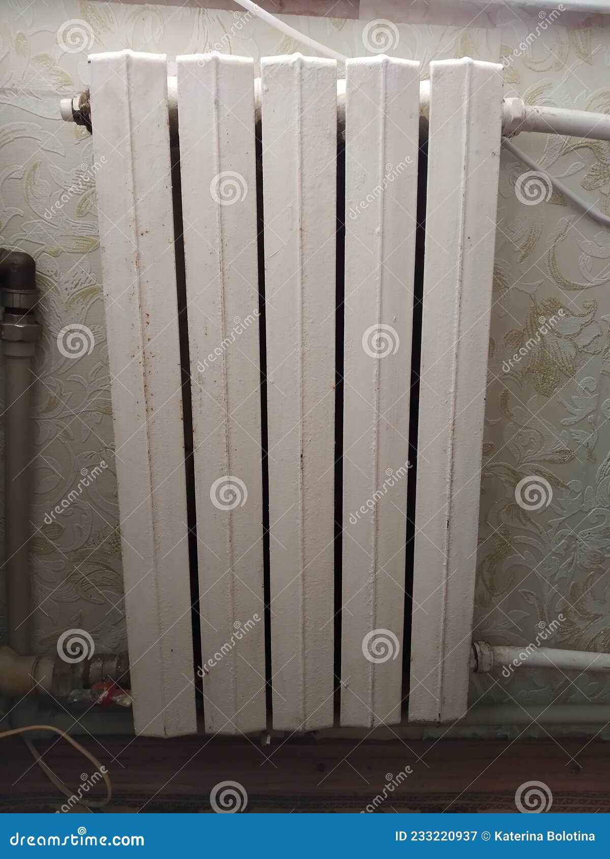 Old-style Heating Radiators Requiring Replacement Stock Image - Image ...