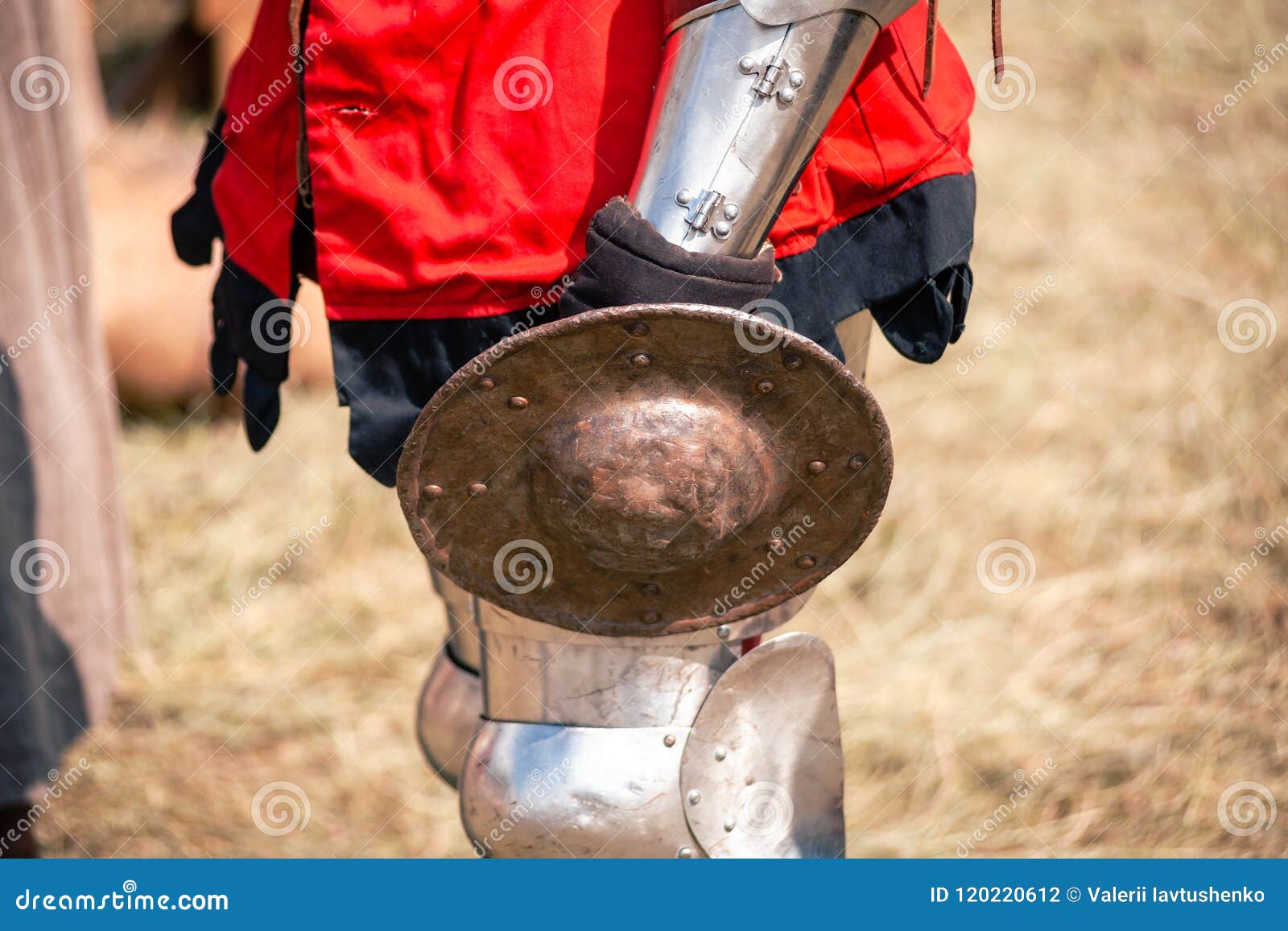 Old Style Knight Equipment for Exercise and Fight Stock Photo - Image ...
