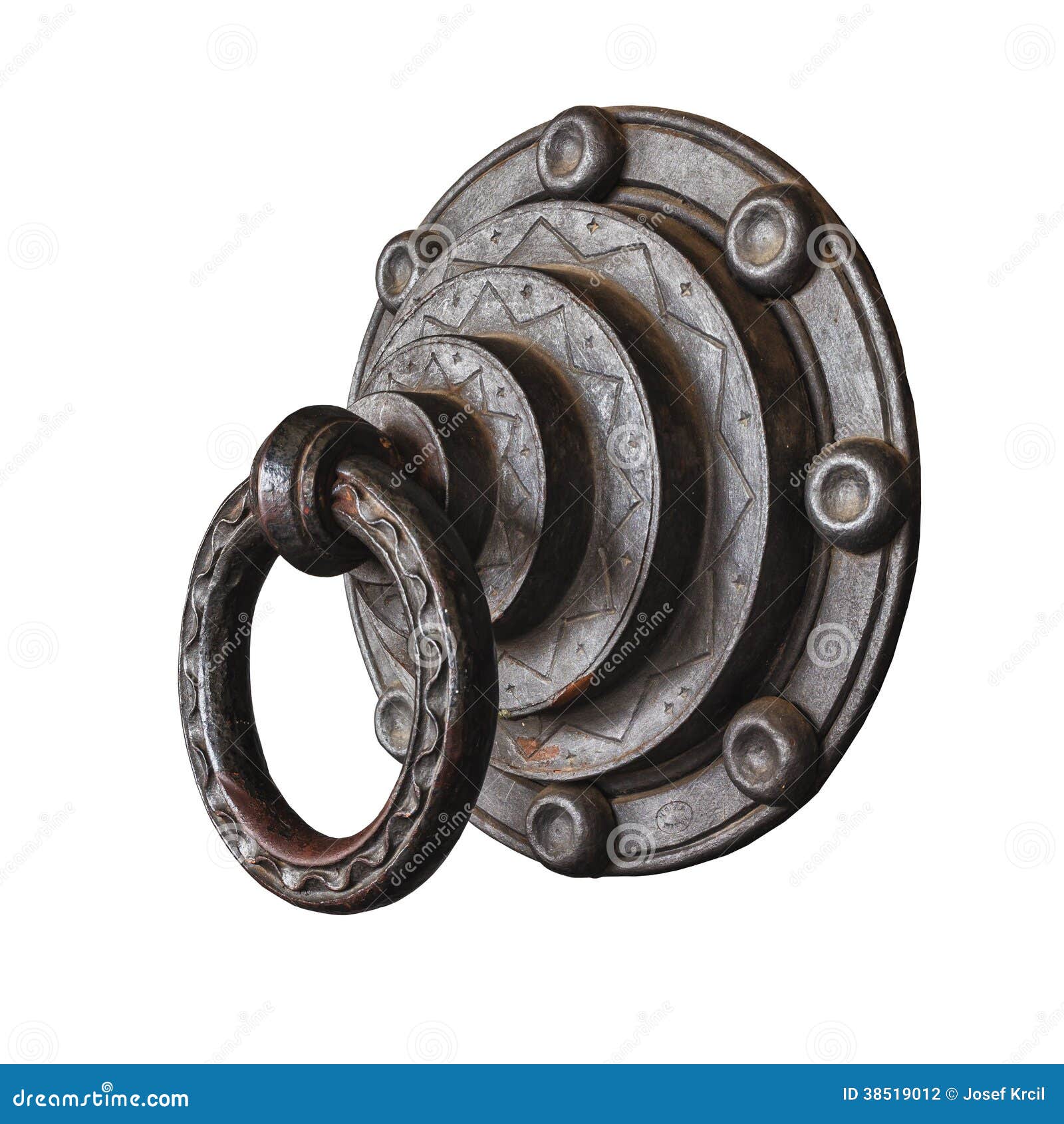 Old style knocker stock photo. Image of doorknob, black - 38519012