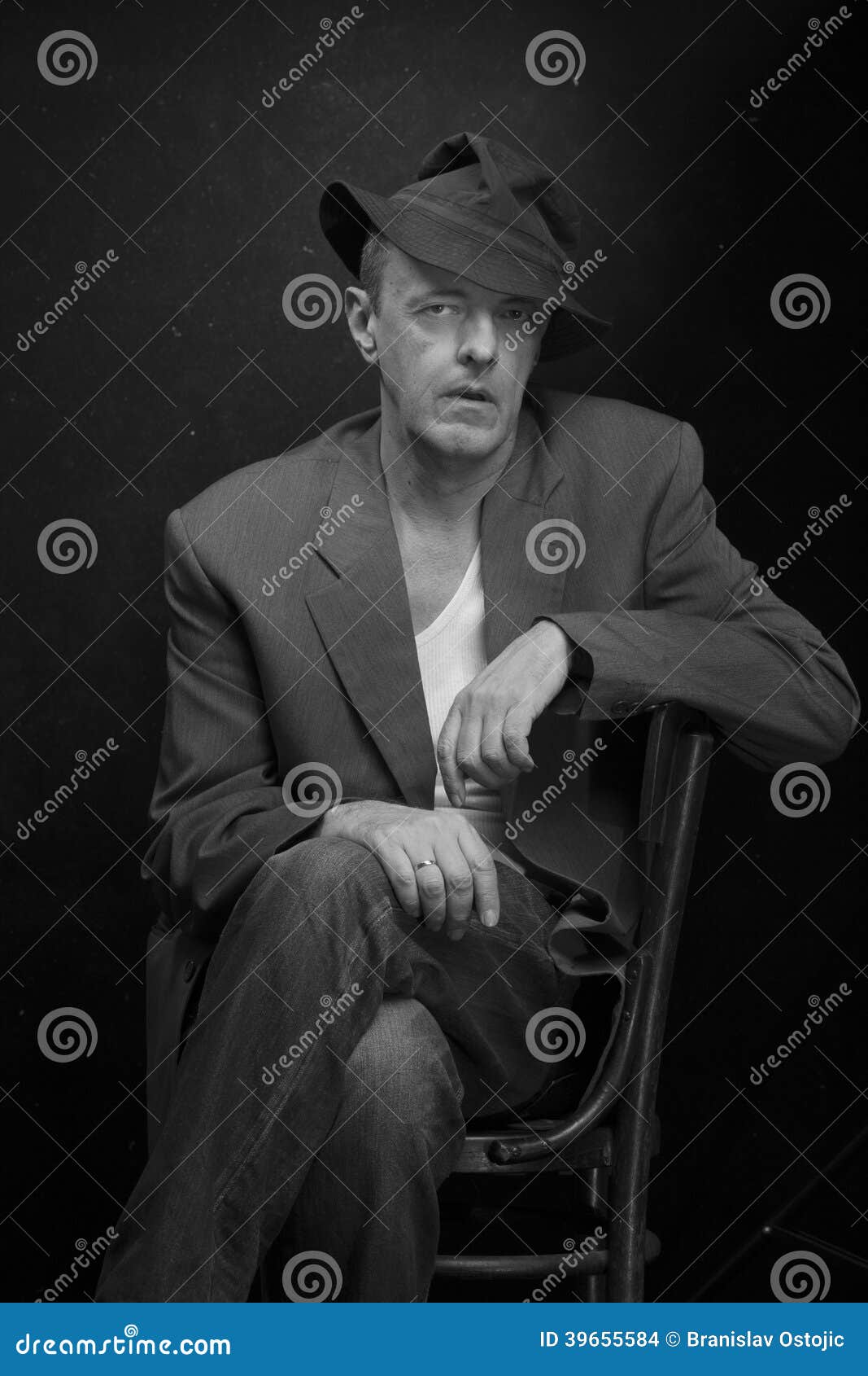 Old style stock photo. Image of male, style, aged, retro - 39655584