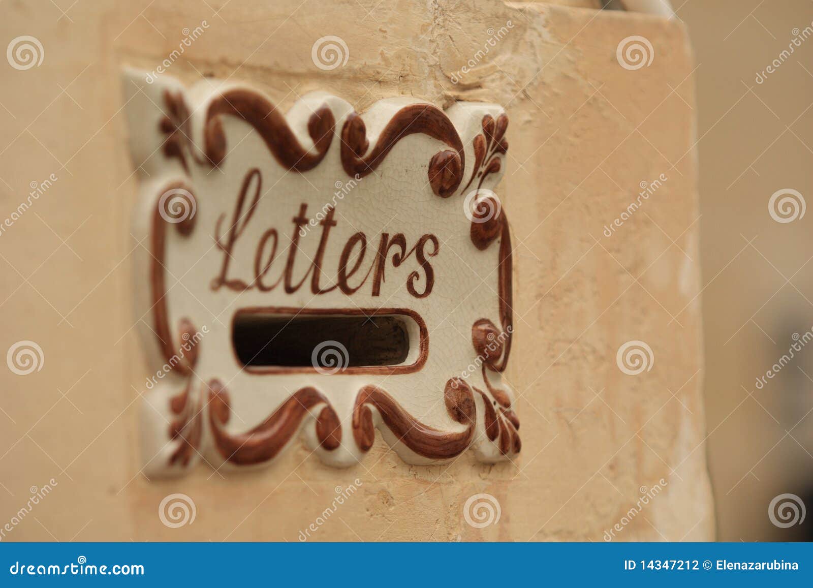 Old style mail box stock photo. Image of post, news, magazine - 14347212