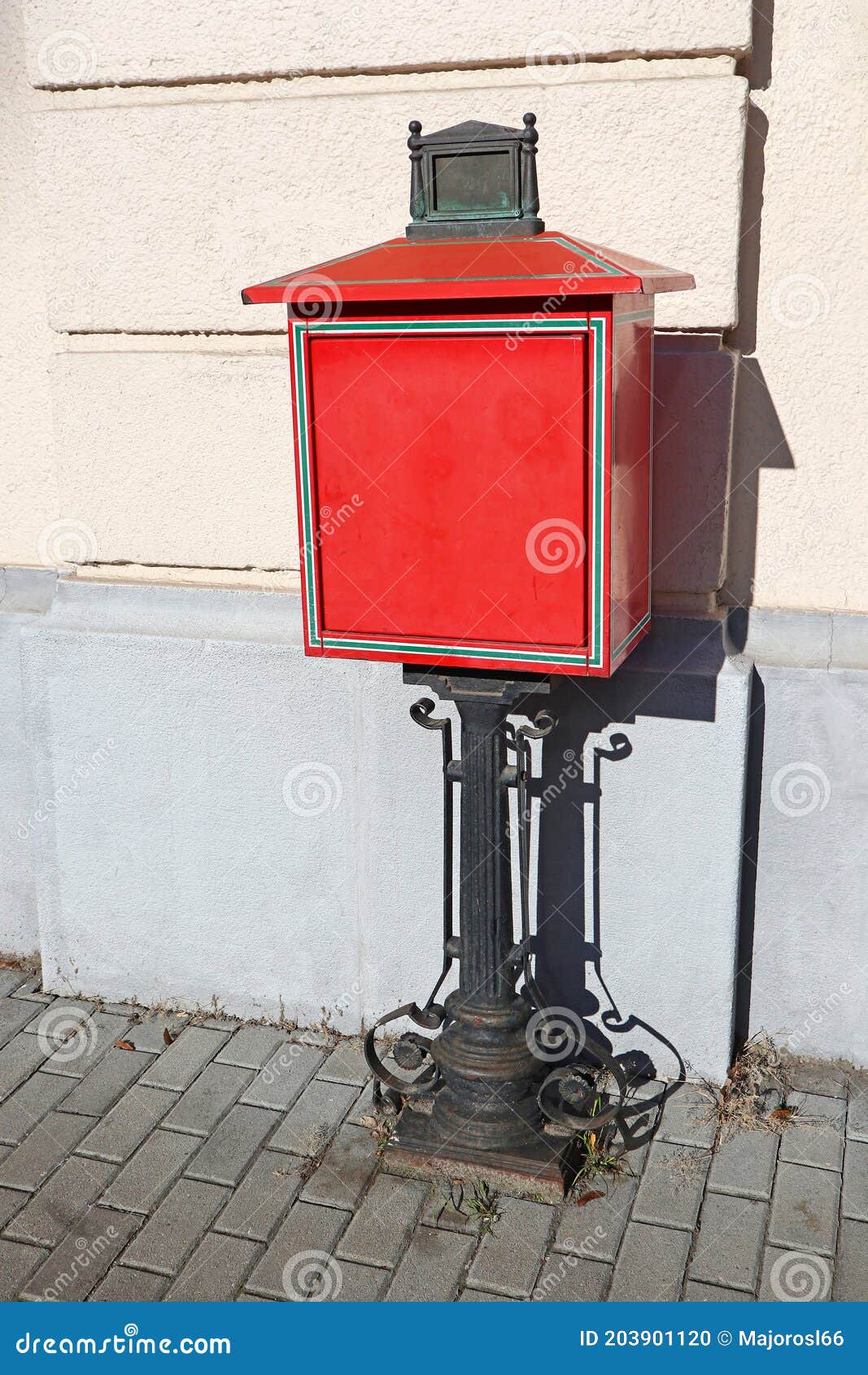 Old Style Mailbox on the Street Stock Photo - Image of hungary, wall ...