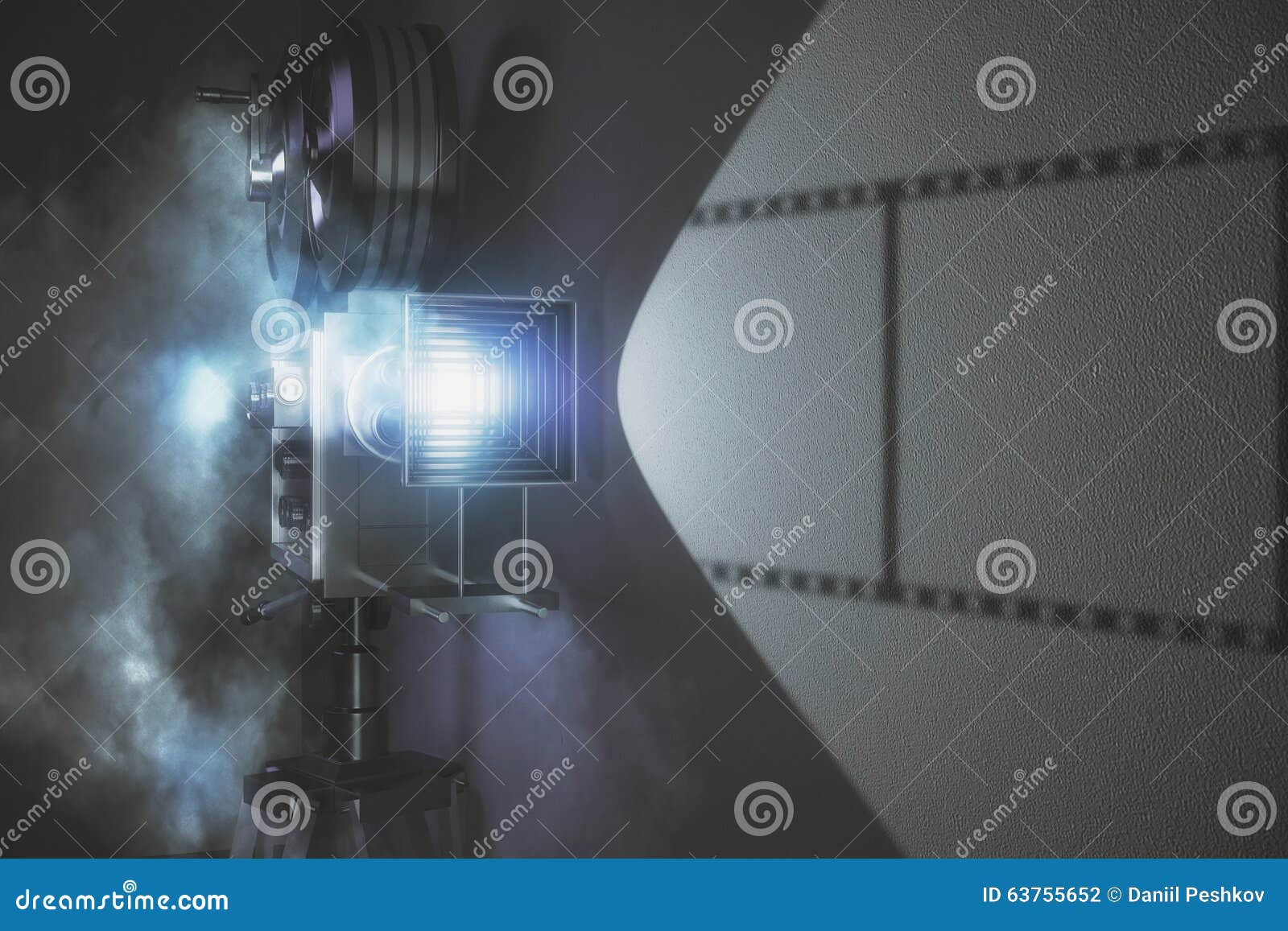 Old Style Movie Camera with Grey Wall Stock Photo - Image of frame ...