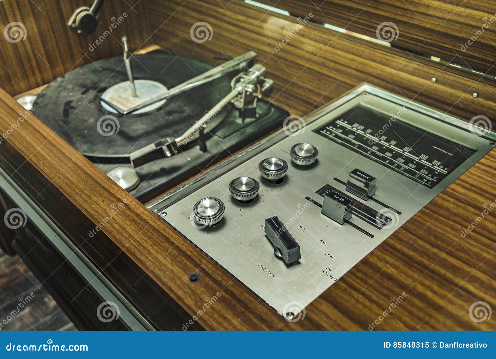Old Style Music Player stock image. Image of background - 85840315