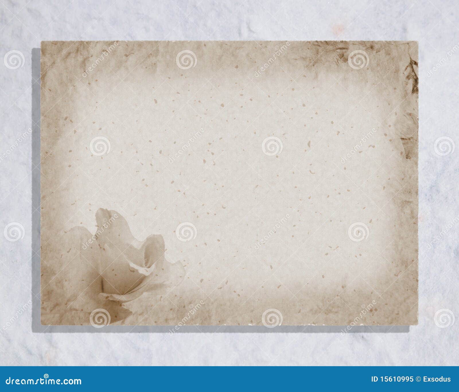 Old style paper stock image. Image of flower, floral - 15610995