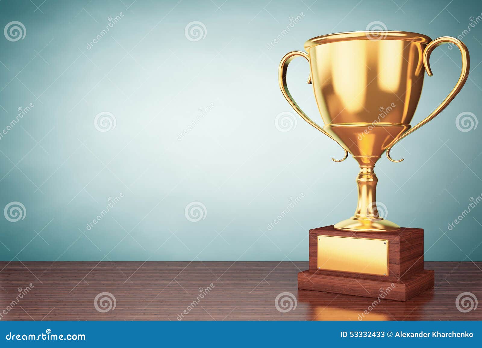 Old Style Photo. Champion Gold Cup Trophy Stock Illustration ...