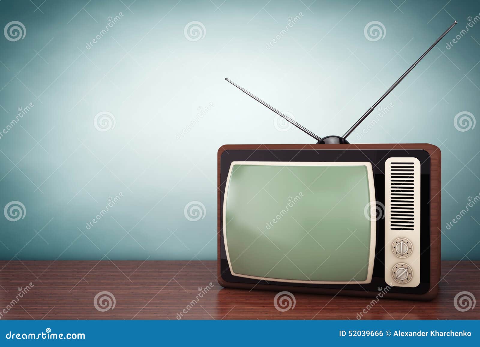 Old Style Photo. Classic Vintage TV Stock Photo - Image of program ...