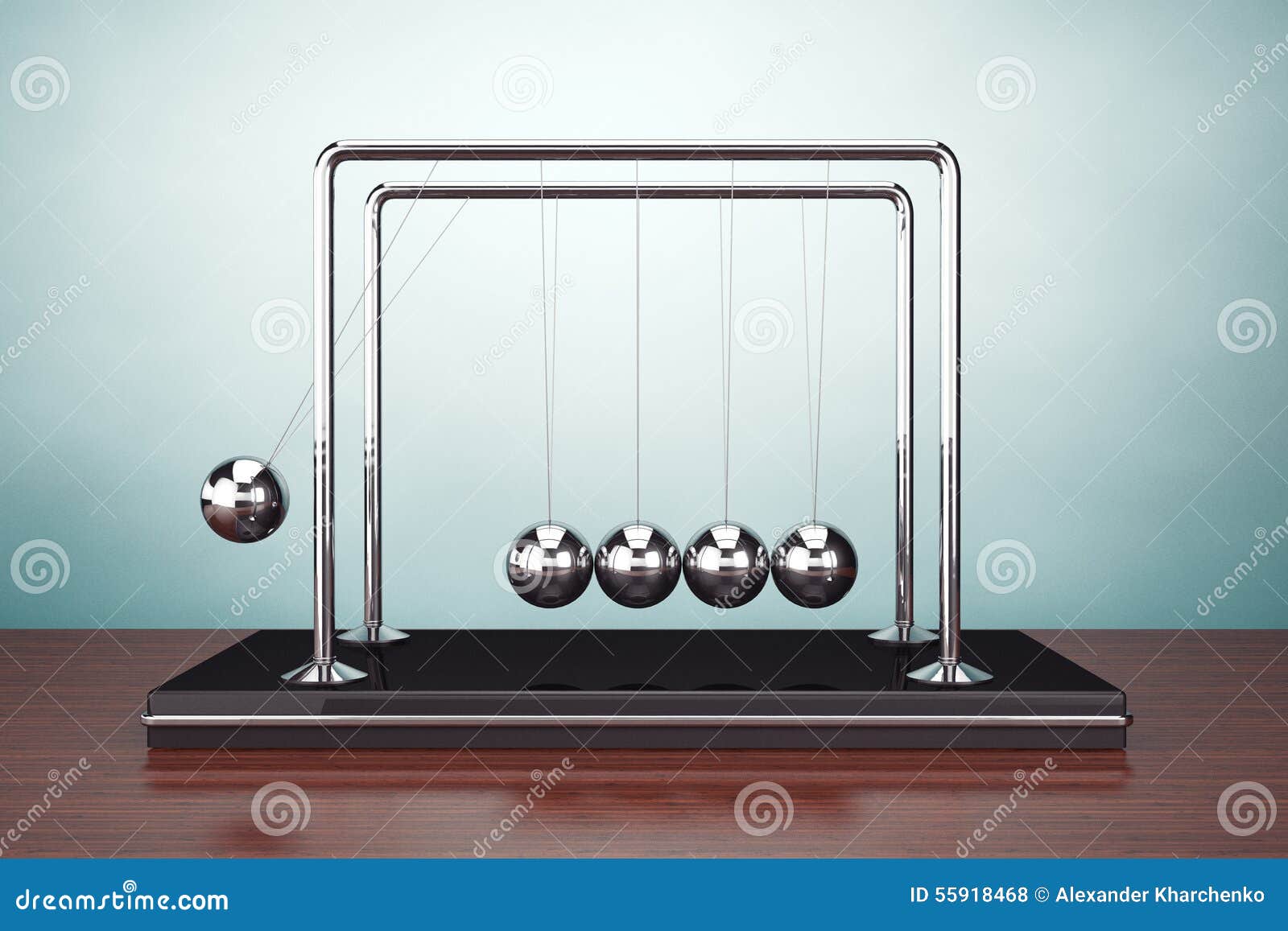 Old Style Photo. Perpetual Motion Spheres Of Newton Royalty-Free Stock ...