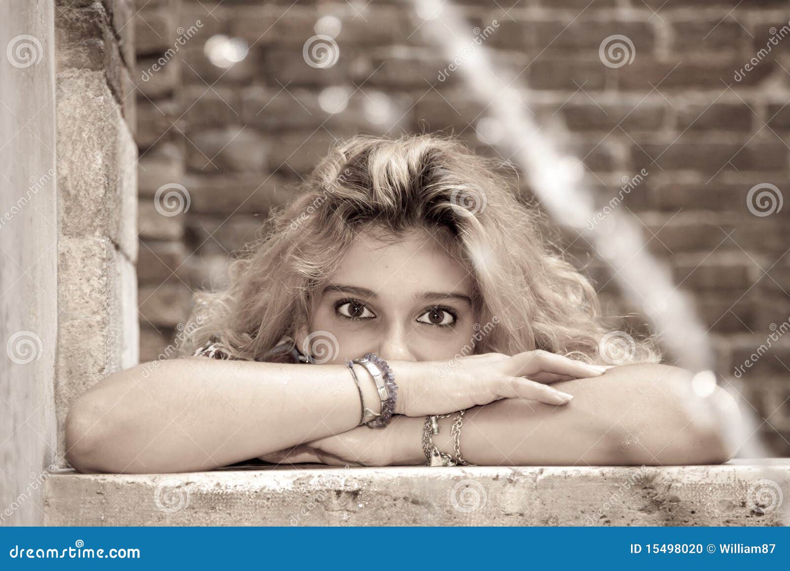 Old-Style Portrait stock photo. Image of focus, caucasian - 15498020
