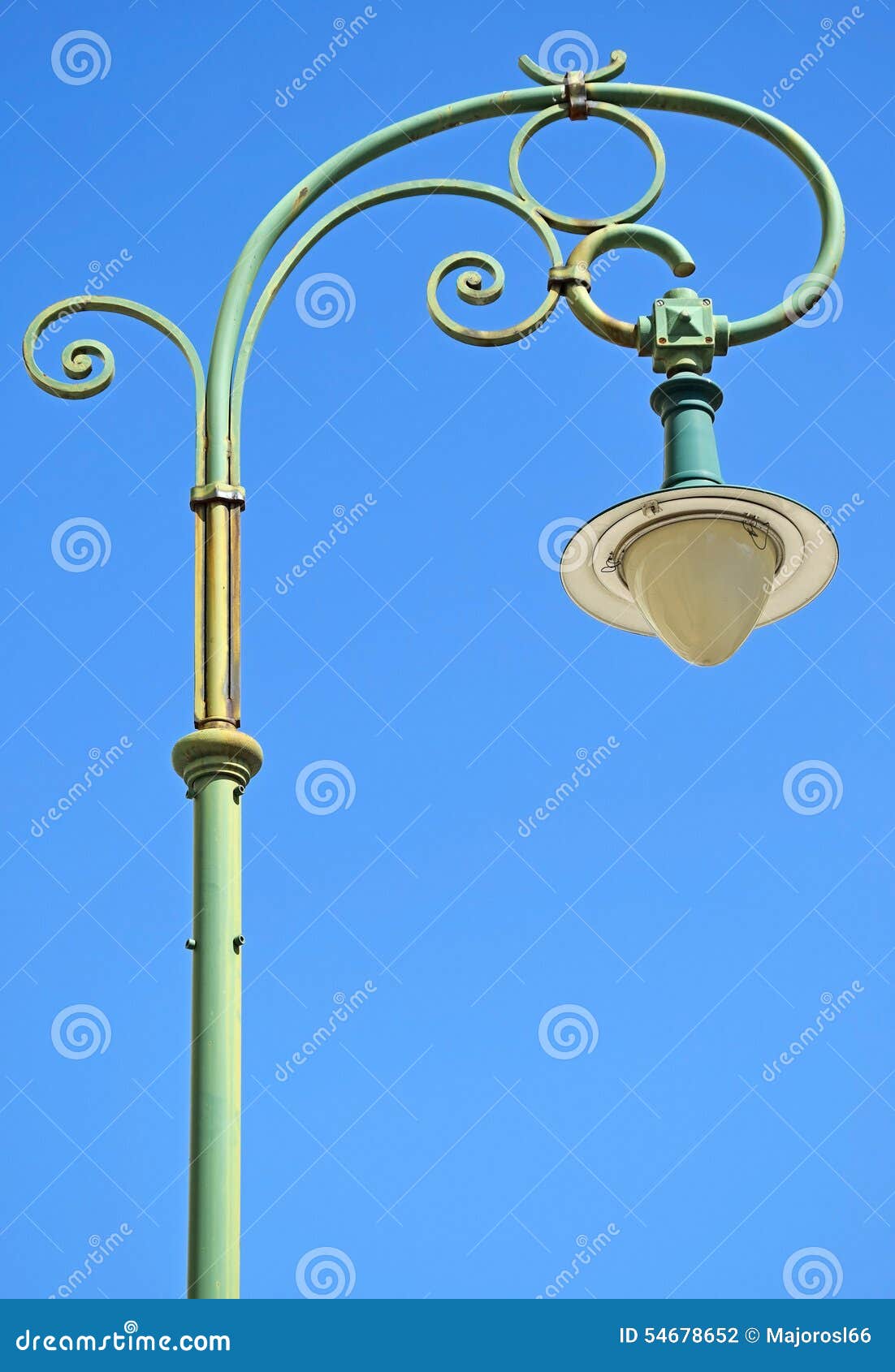 Old style street light stock photo. Image of outdoors - 54678652
