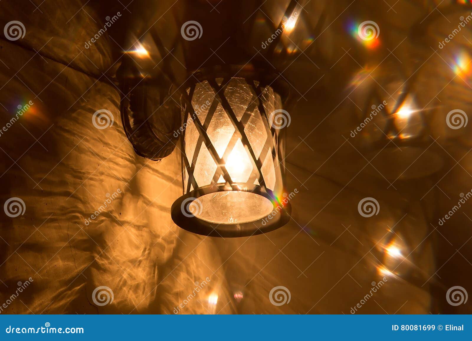 Old Style Street Light, Vintage. Night Stock Image - Image of antique ...