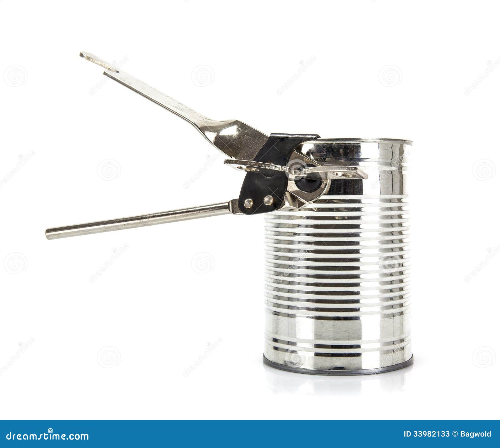 Old Style Tin Opener Opening a Can Stock Image - Image of packaging ...