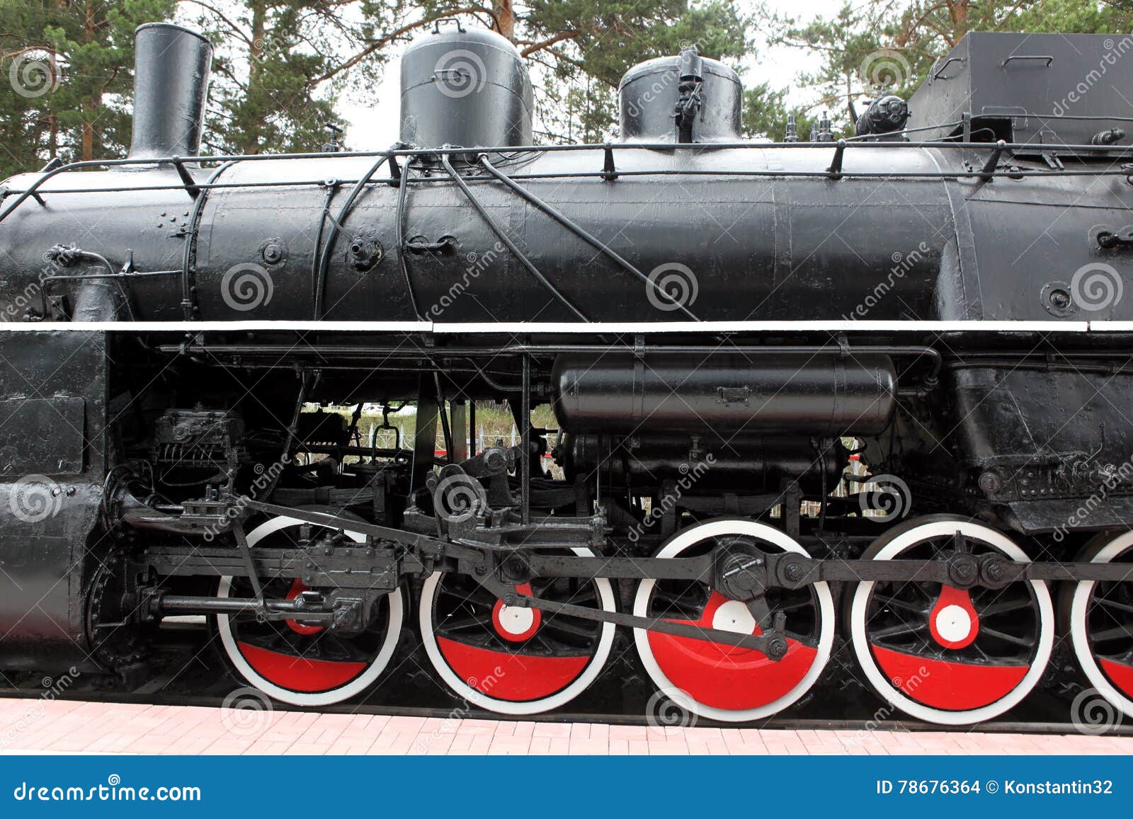 Old Style Train in Railroad Stock Photo - Image of antique, iron: 78676364