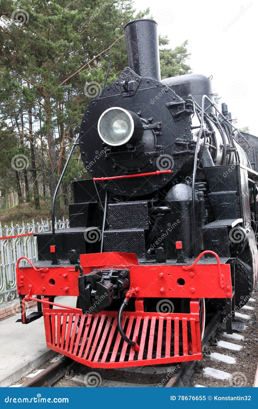 Old Style Train in Railroad Stock Image - Image of construction ...
