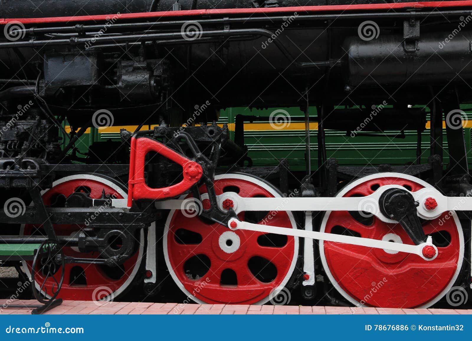 Old Style Train in Railroad Stock Photo - Image of land, fashioned ...
