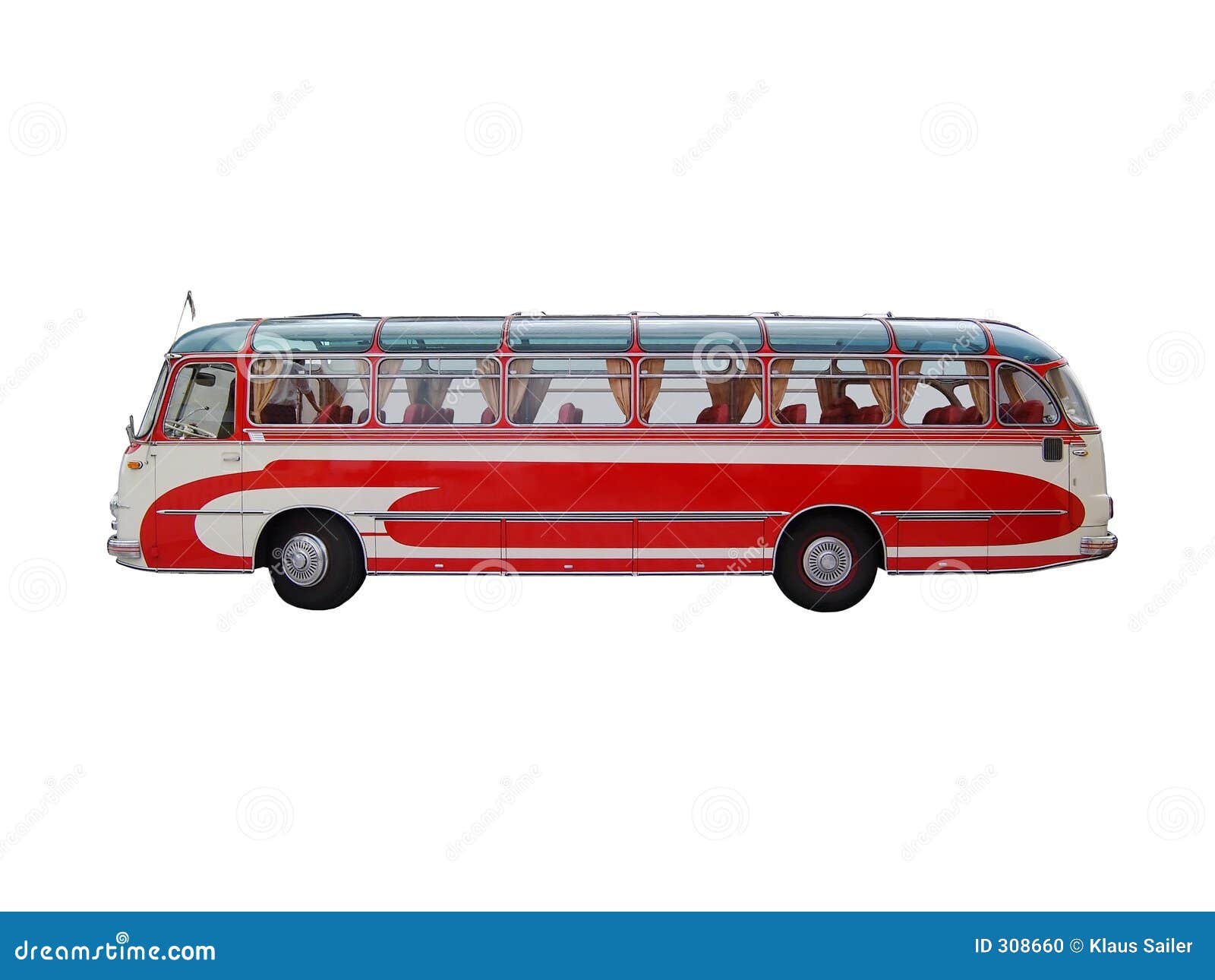 Old Style Travel Bus stock photo. Image of passenger, road - 308660