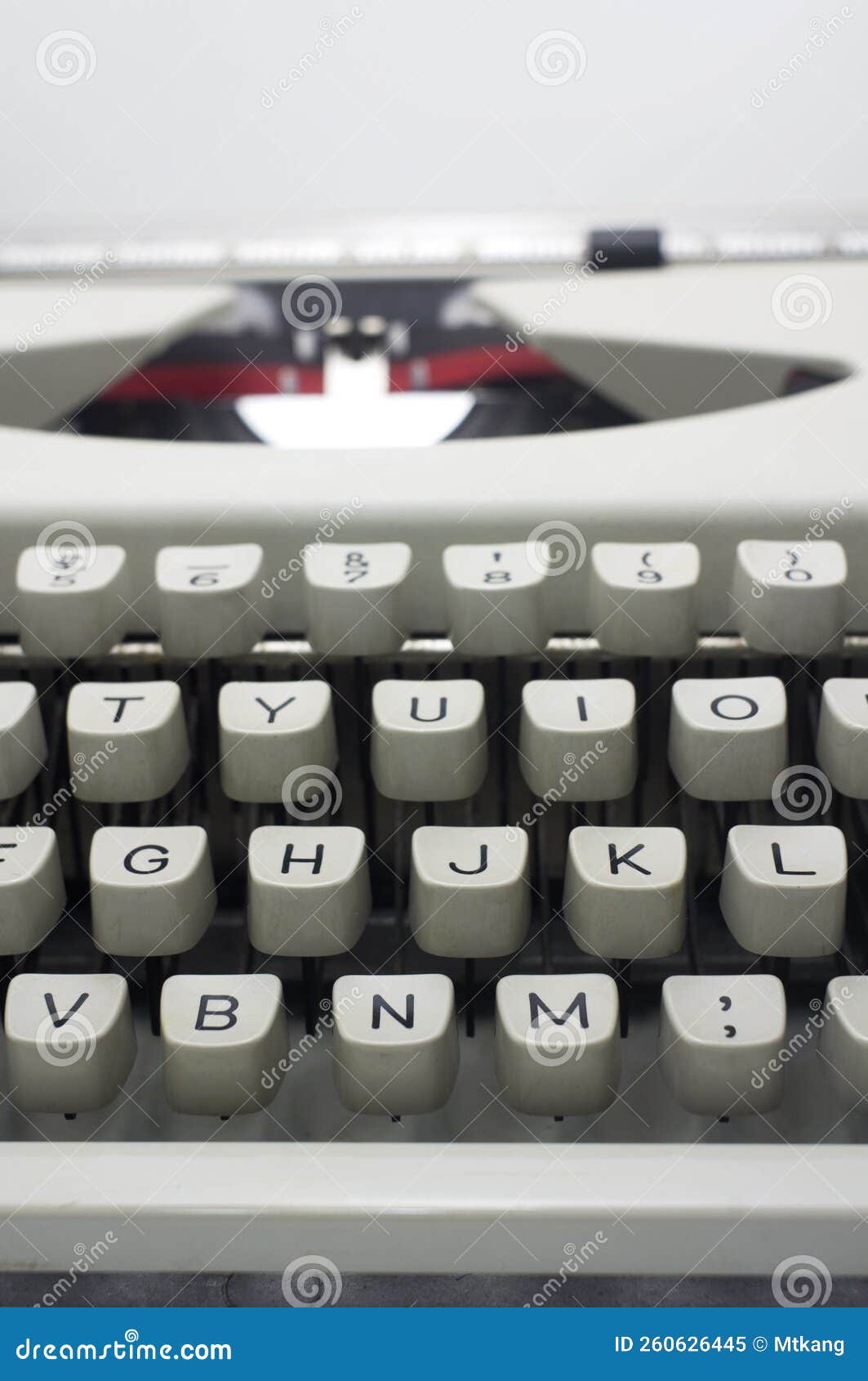 Old Style Vintage Typewriter Message Stock Image - Image of print ...