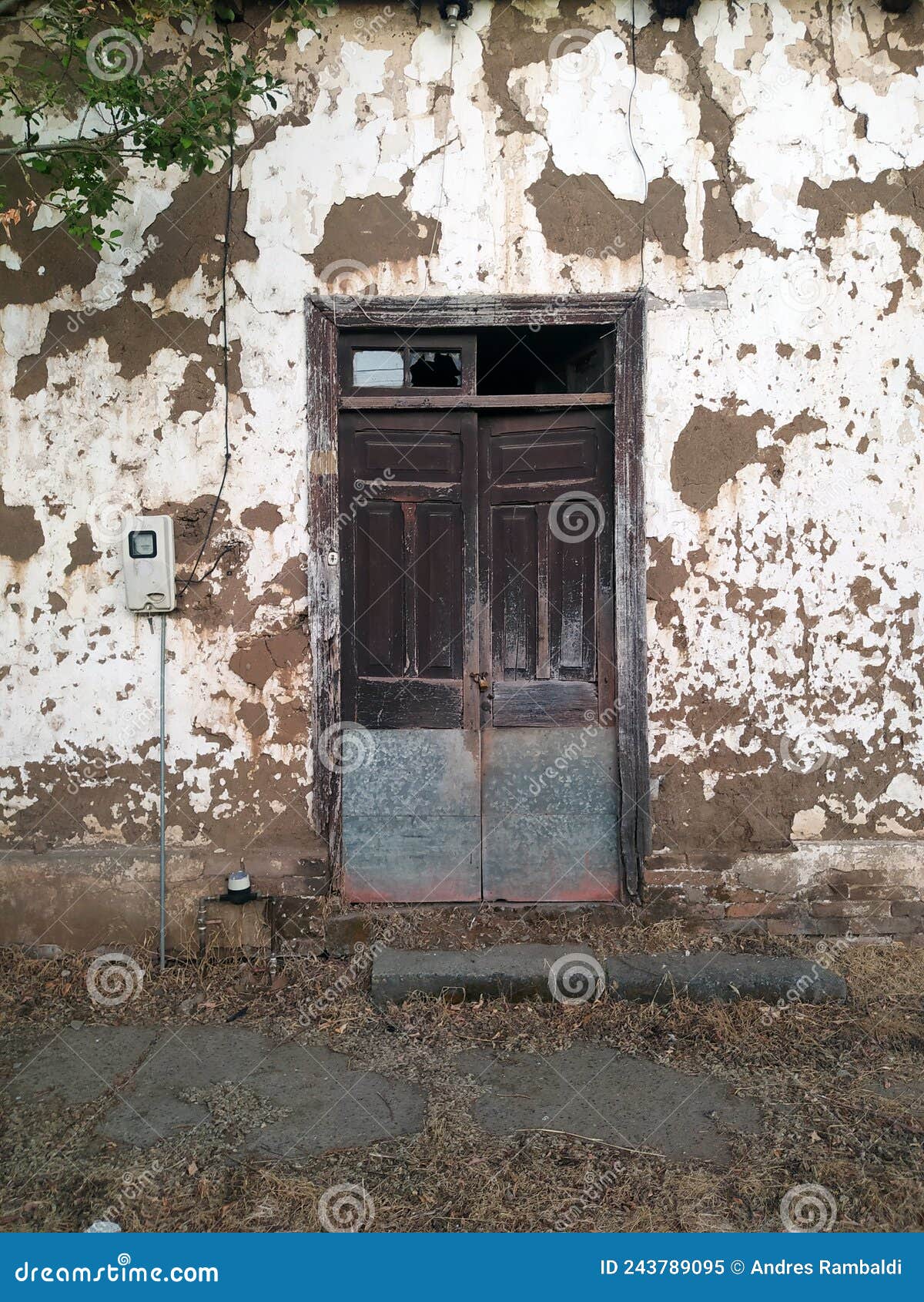 Old Style Wall. Abandoned House Stock Image - Image of style, house ...