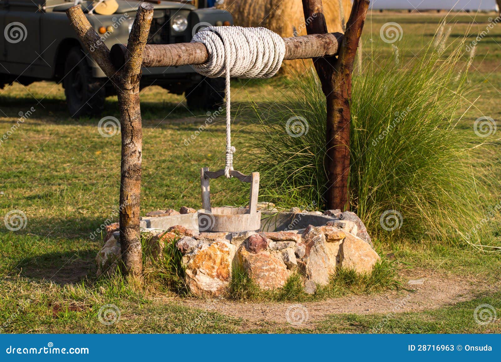 Old style well stock image. Image of exotic, green, summer - 28716963