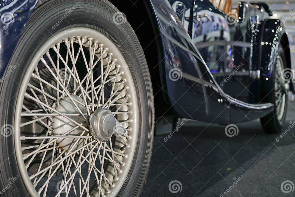 Old style wheel. stock image. Image of tyre, retro, automobile - 82907835