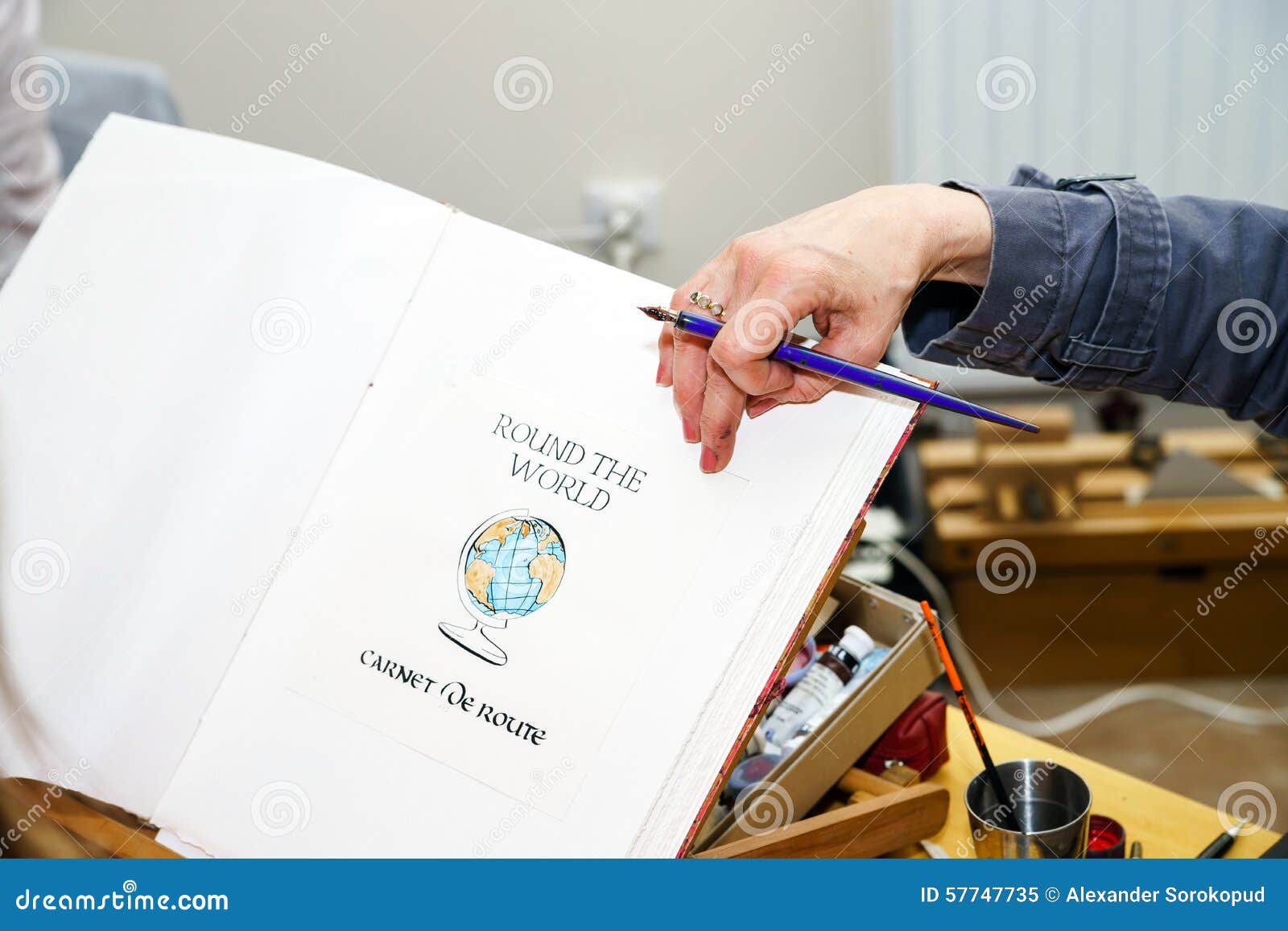 Old Styled Handwritten of Books Stock Image - Image of script, graphics ...