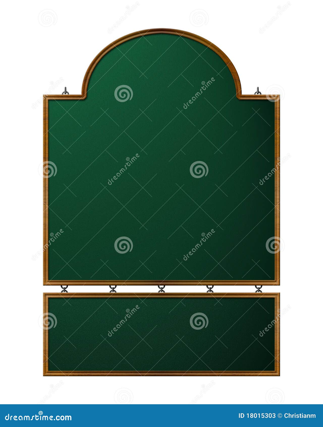 Wooden Noticeboard With Floral Forged Elements Cartoon Vector ...