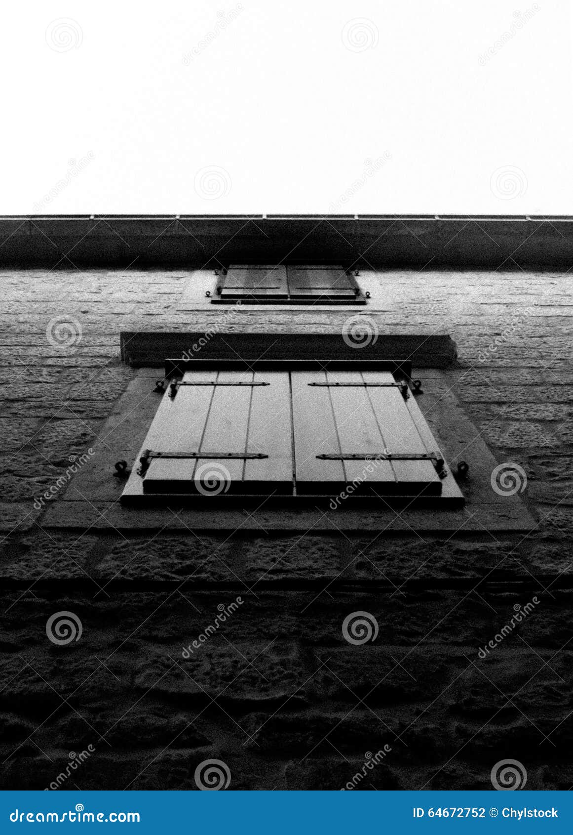 Old Styled Windows in B&W Stock Photo - Image of abstract, window: 64672752