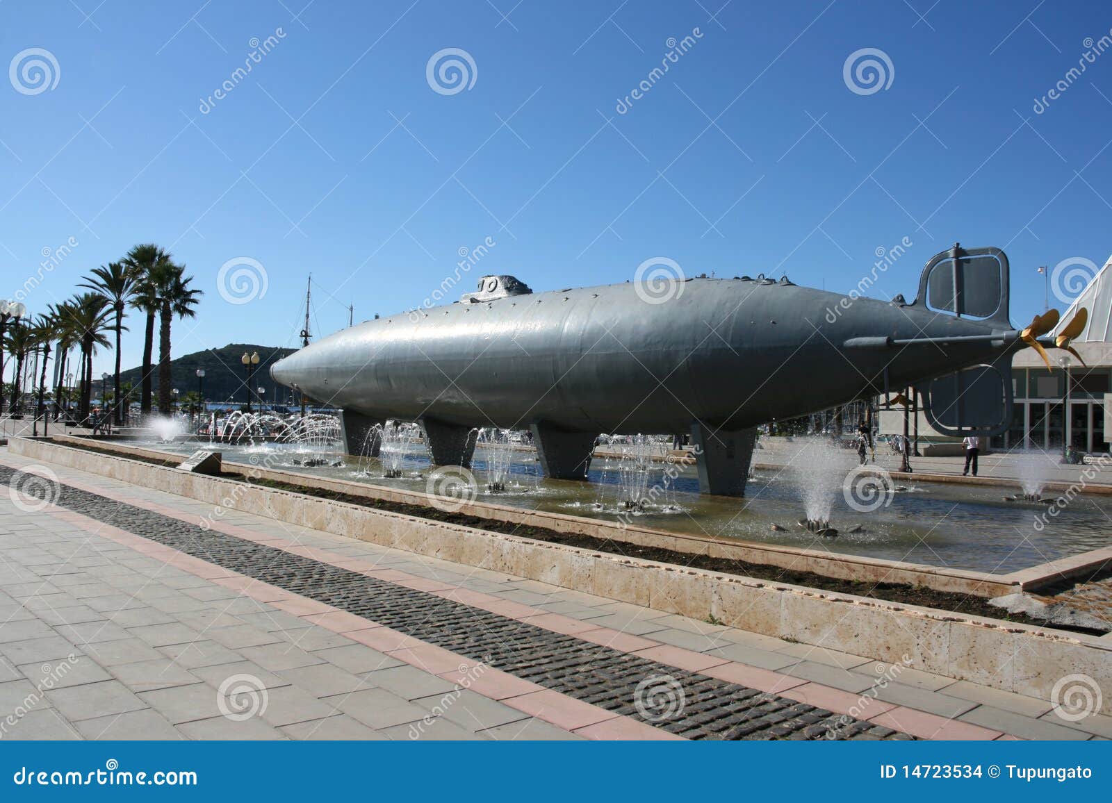 Old submarine stock photo. Image of invention, tree, town - 14723534