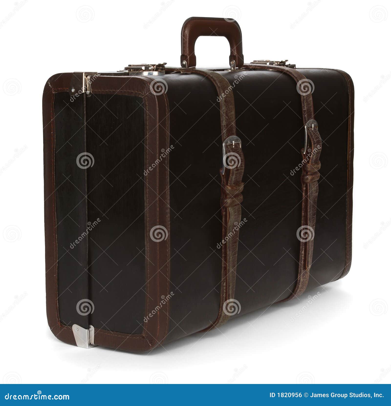 Old suitcase stock photo. Image of isolated, journey, background - 1820956
