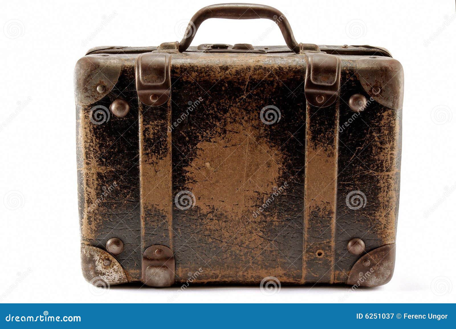 Old suitcase stock image. Image of isolated, case, vintage - 6251037