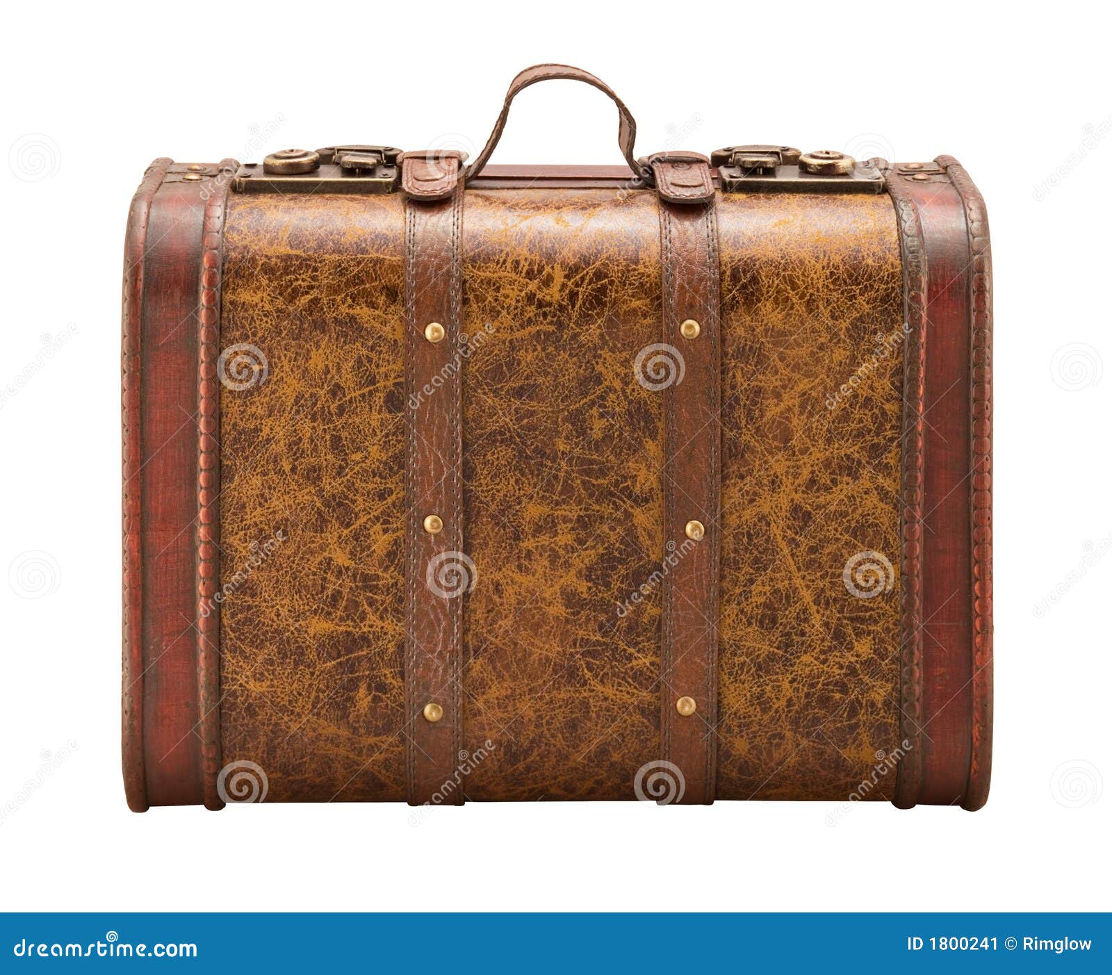 Old Suitcase with Clipping Path Stock Image - Image of valise, garment ...