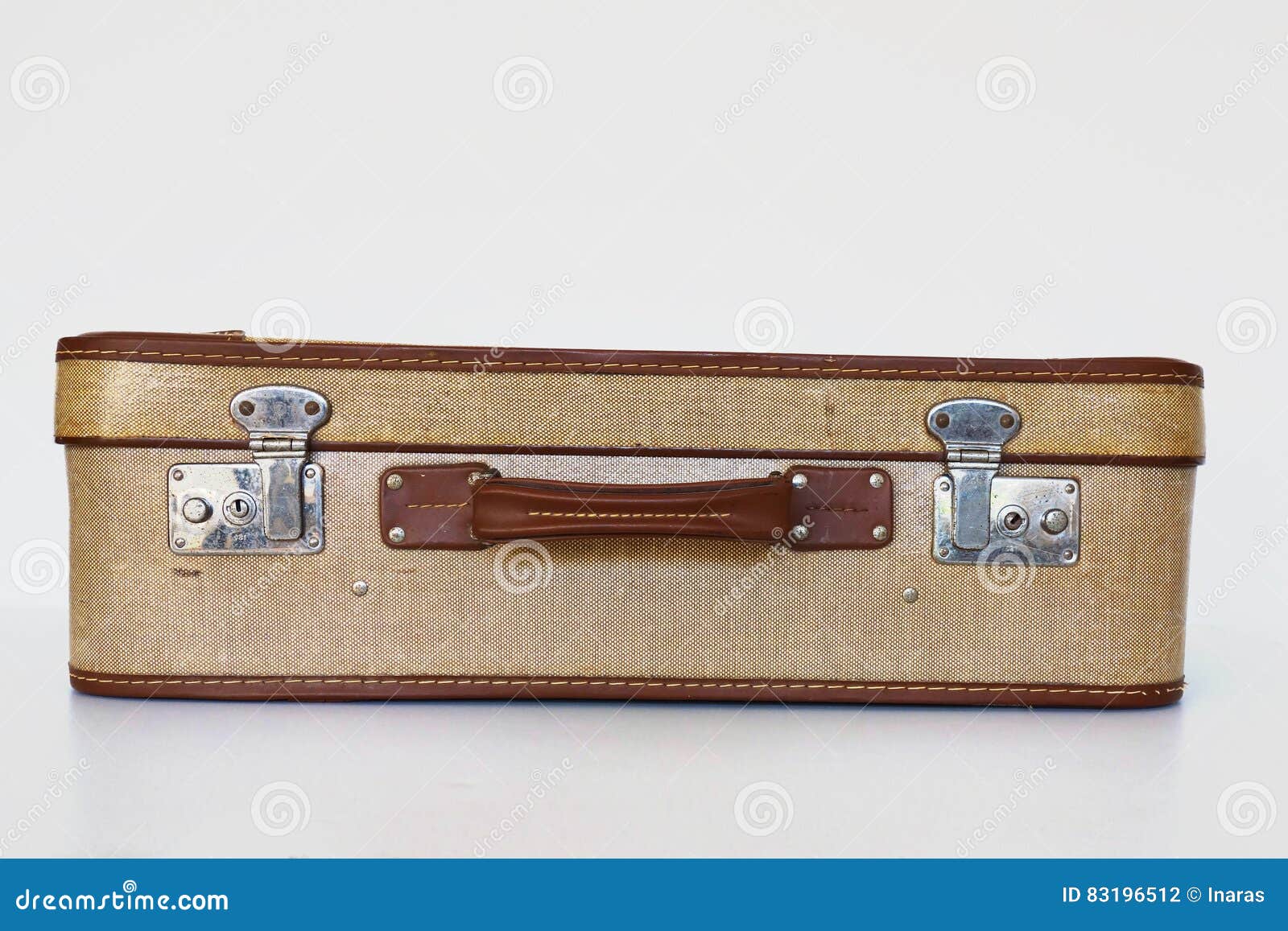 Old suitcase front view stock photo. Image of journey - 83196512