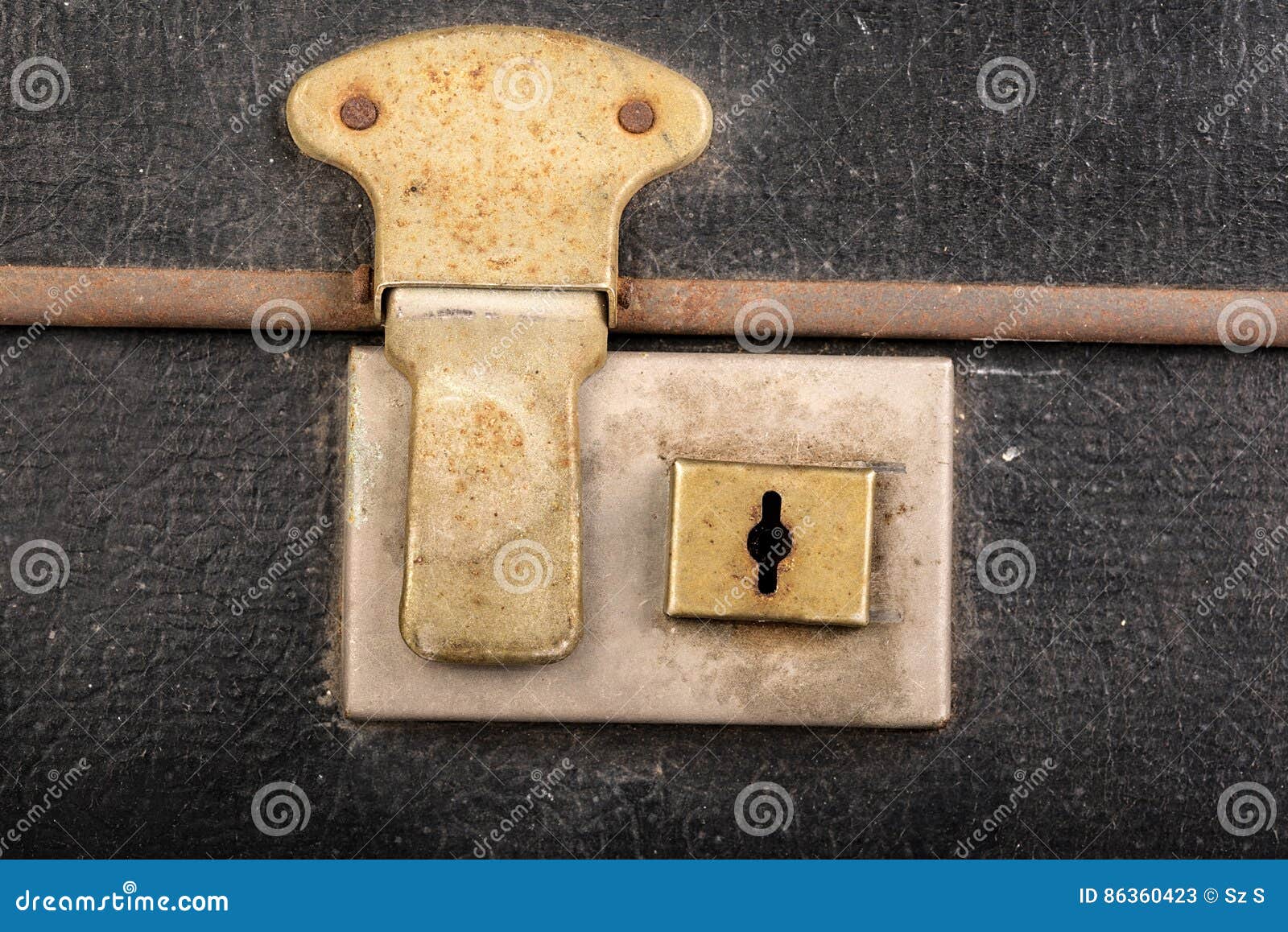 Old suitcase lock stock image. Image of safety, keyhole - 86360423