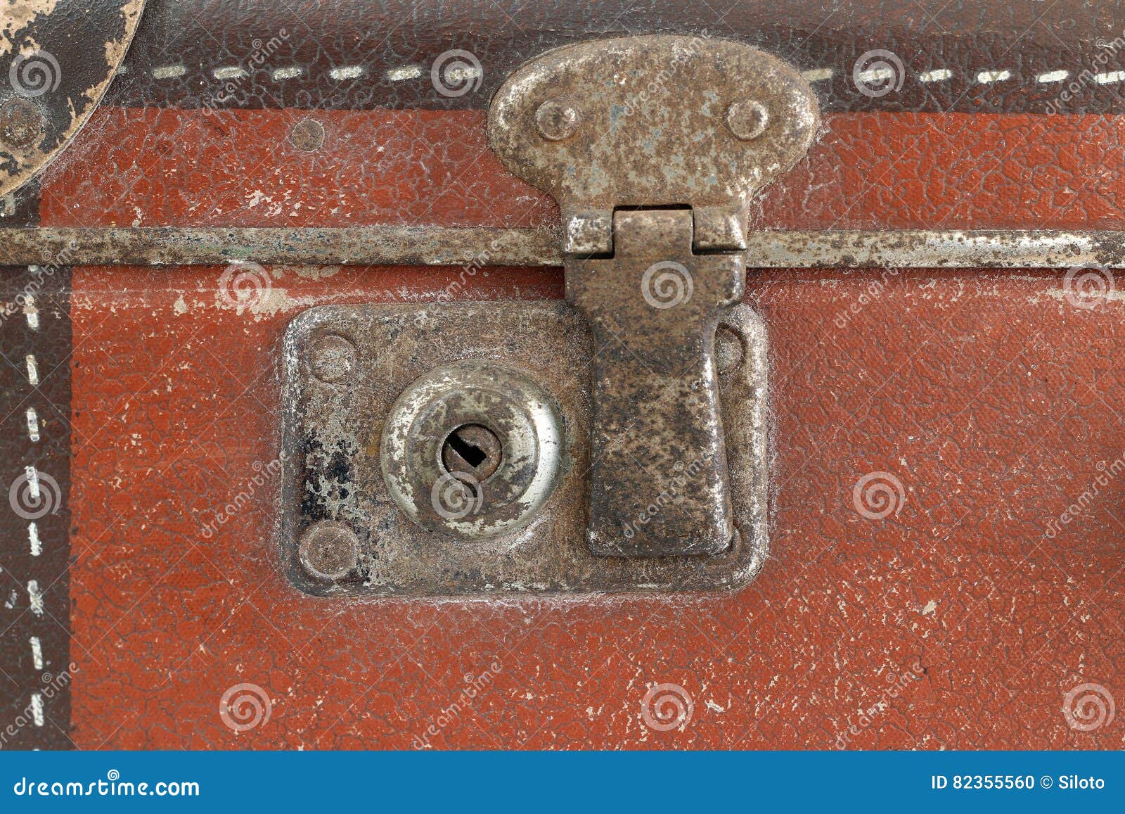 Old suitcase lock stock photo. Image of security, rusty - 82355560