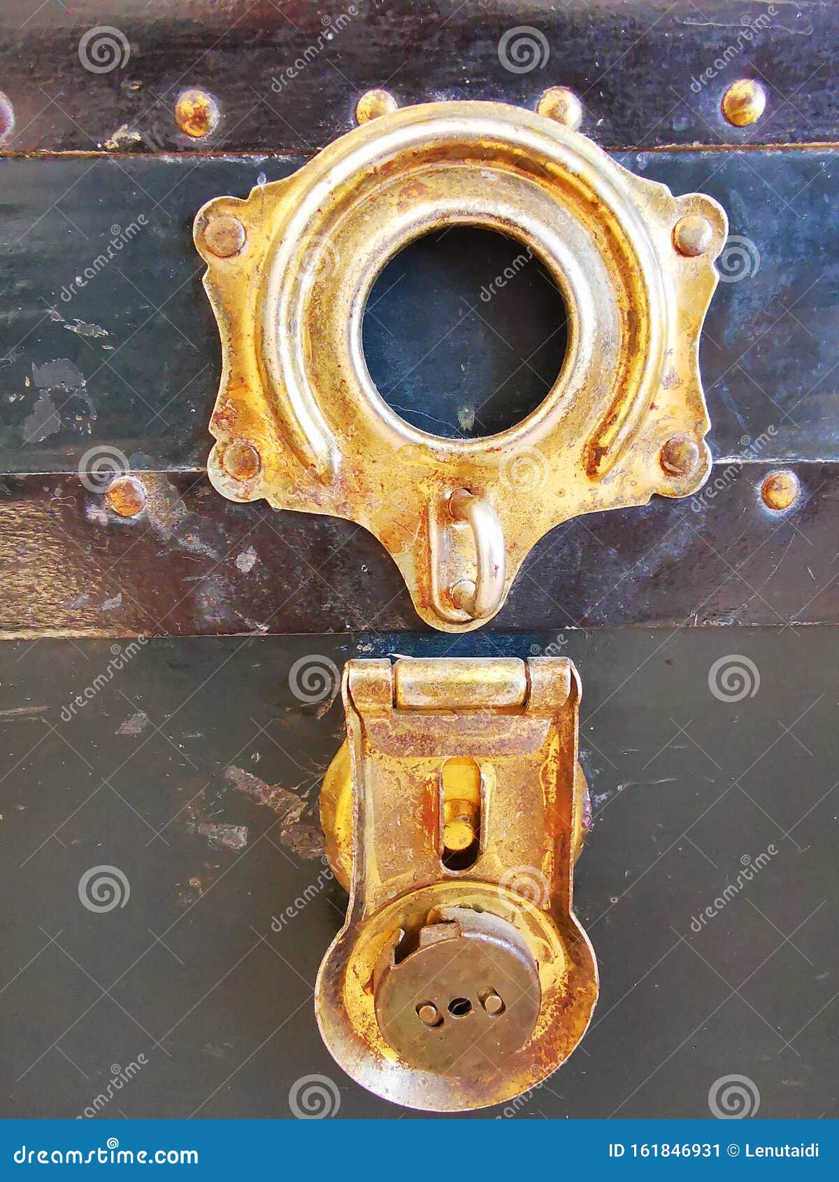 Old Suitcase Lock Details Macro Stock Image - Image of path, object ...