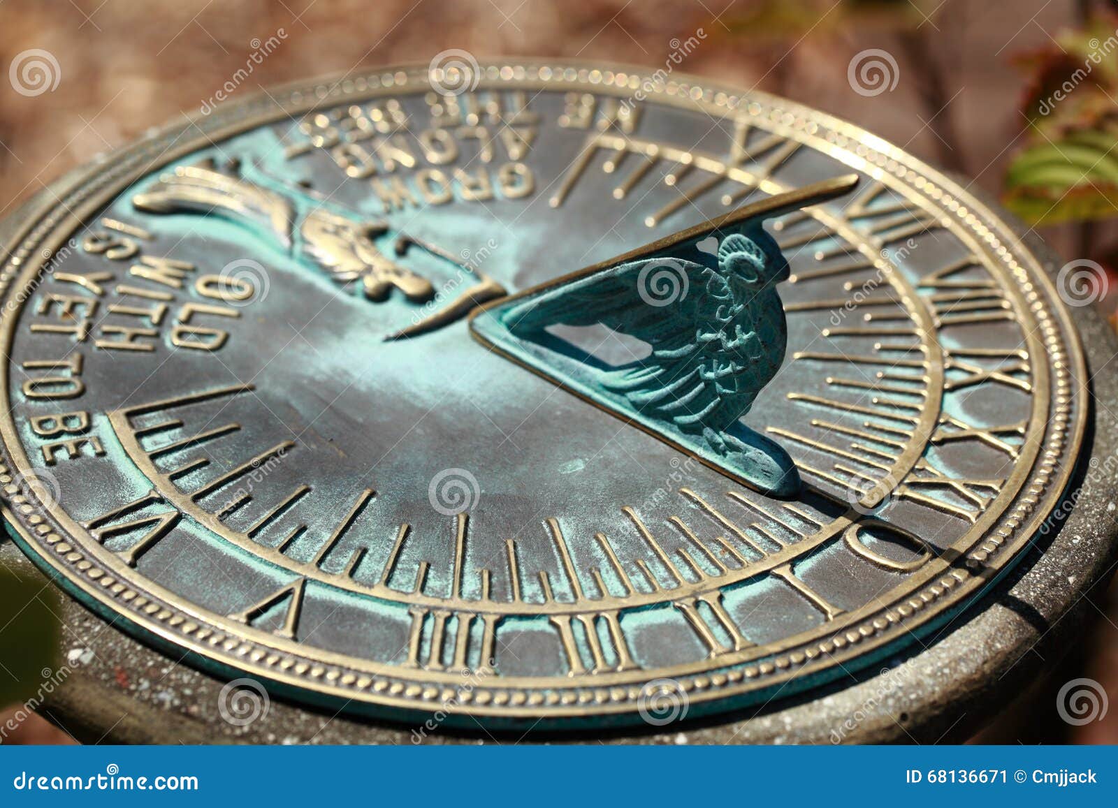 Old Sun Clock Dial - Vintage Sundial Stock Image - Image of numeral ...