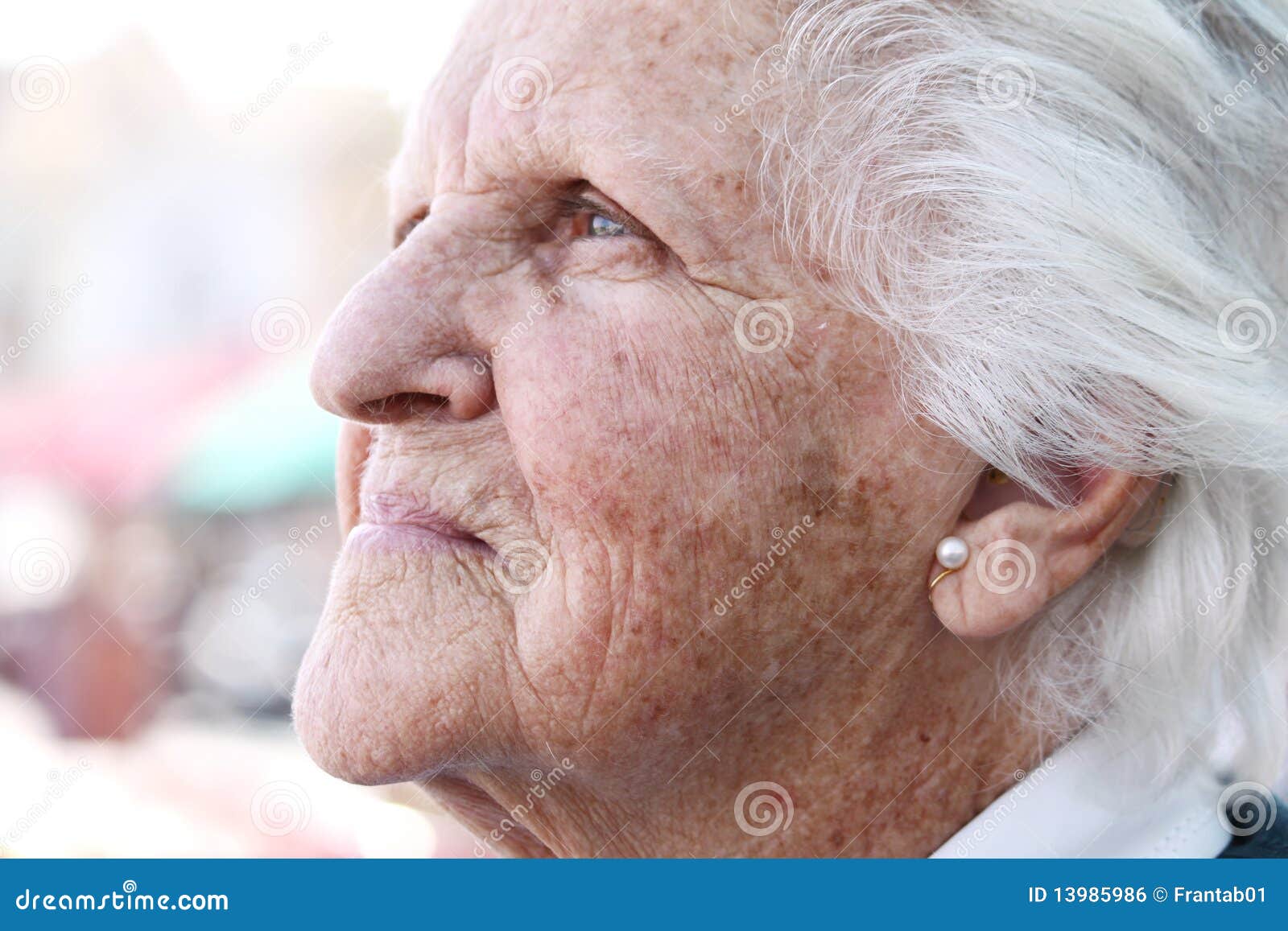 Old Sun Stained Wrinkled Skin Stock Photo - Image of profile, face ...