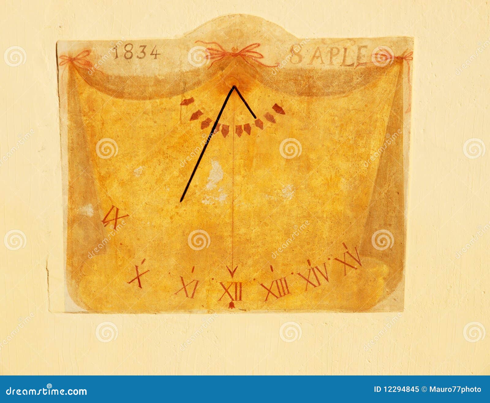 Old sundial stock image. Image of italian, astronomical - 12294845