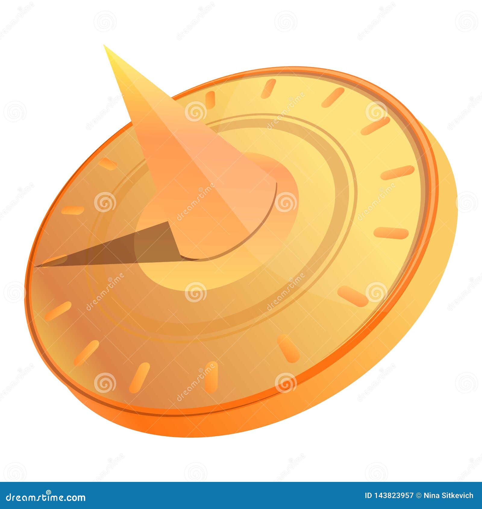 Sundial. Measure Time By The Sun. Cartoon Vector | CartoonDealer.com ...
