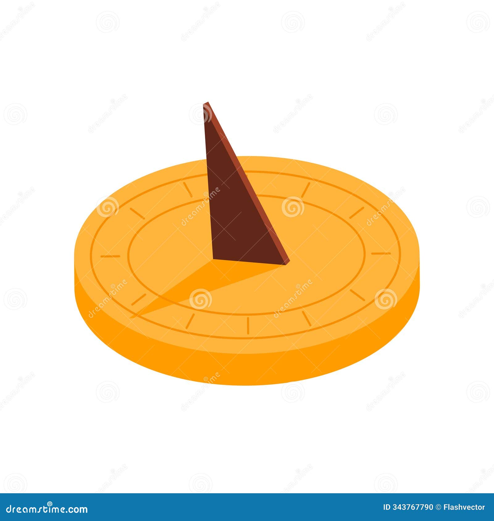 Old Sundial for Measuring Time with Sun, Ancient Solar Clock Stock ...