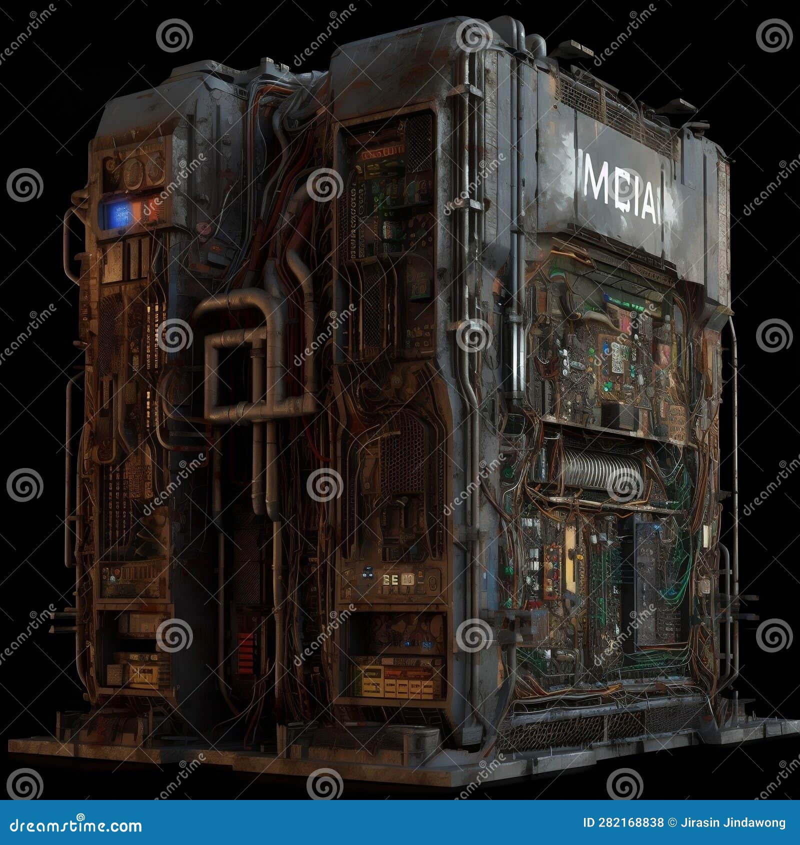 Old the Supercomputer, Illustration, Generative AI Stock Illustration ...