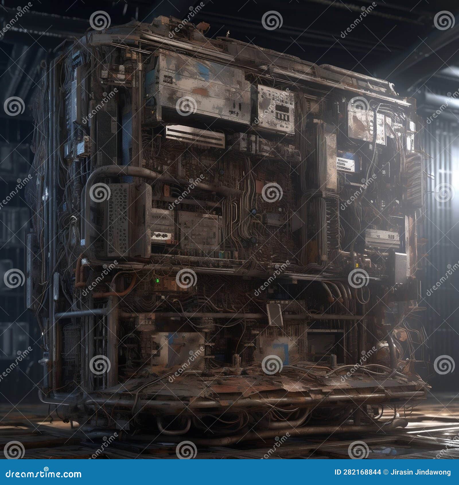 Old the Supercomputer, Illustration, Generative AI Stock Illustration ...